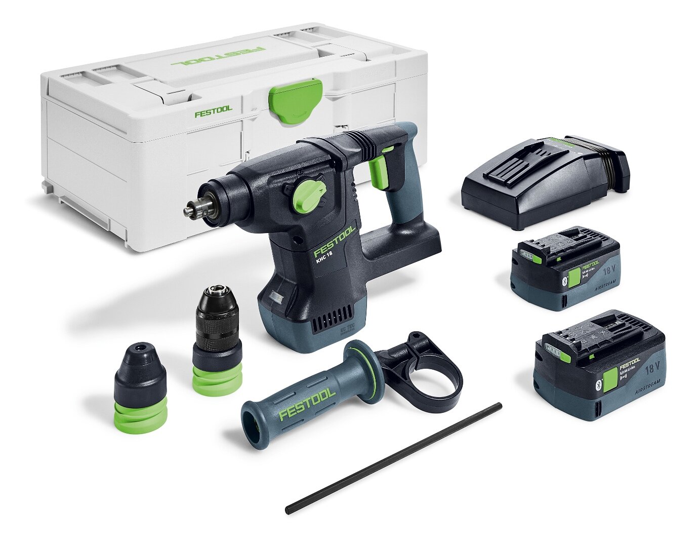 Аккумуляторный комбинированный перфоратор Festool KHC 18 5,0 EBI-Plus
