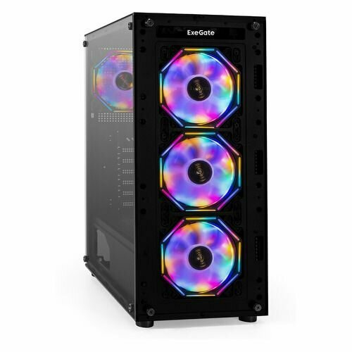 Корпус ATX EXEGATE i3 Base, Midi-Tower, без БП, черный [ex294967rus]