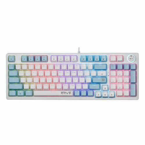 Клавиатура Defender Hawk GK-418, USB, белый [45421]