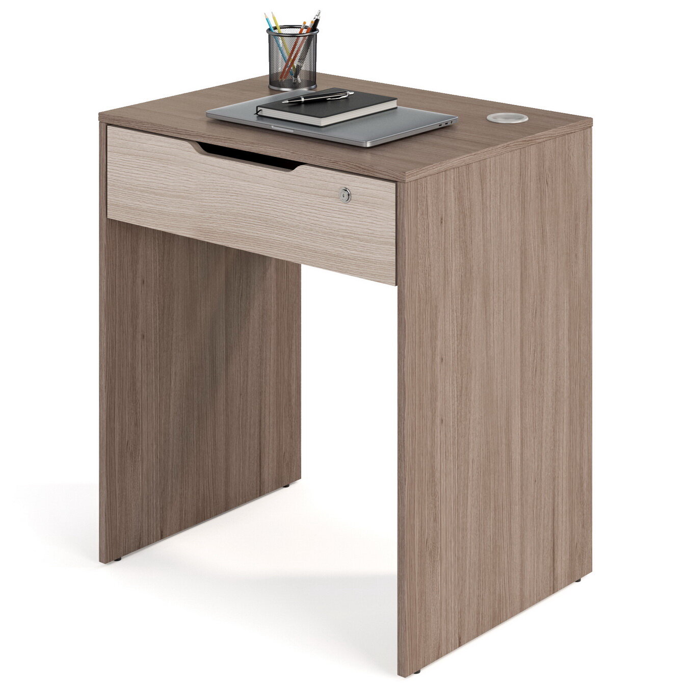 Стол письменный Милана-23 Ясень темный - Ясень светлый