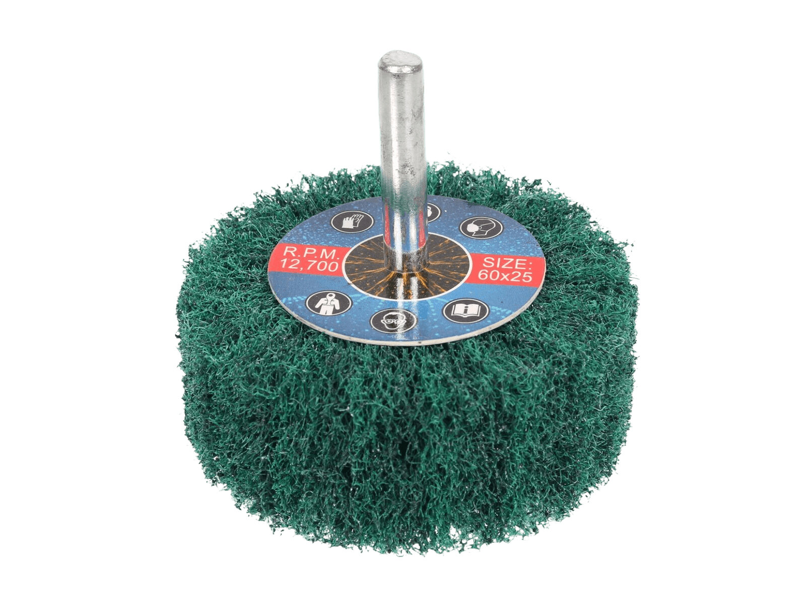 Насадка для дрели зачистная скотч-брайт зеленый P240 60мм