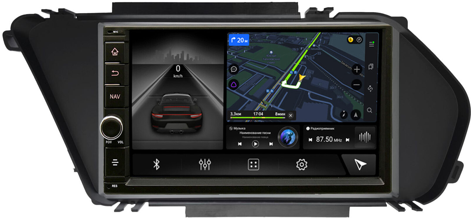 Штатная магнитола Mercedes GLK-klasse (X204) 2012-2015 Canbox GTR056-RP-6493-482 Android 10 (4/64, DSP, IPS, Carplay) С крутилкой