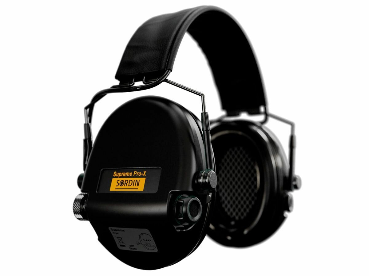 Наушники MSA SORDIN Supreme Pro-X, шумоподавление, активный режим, черные