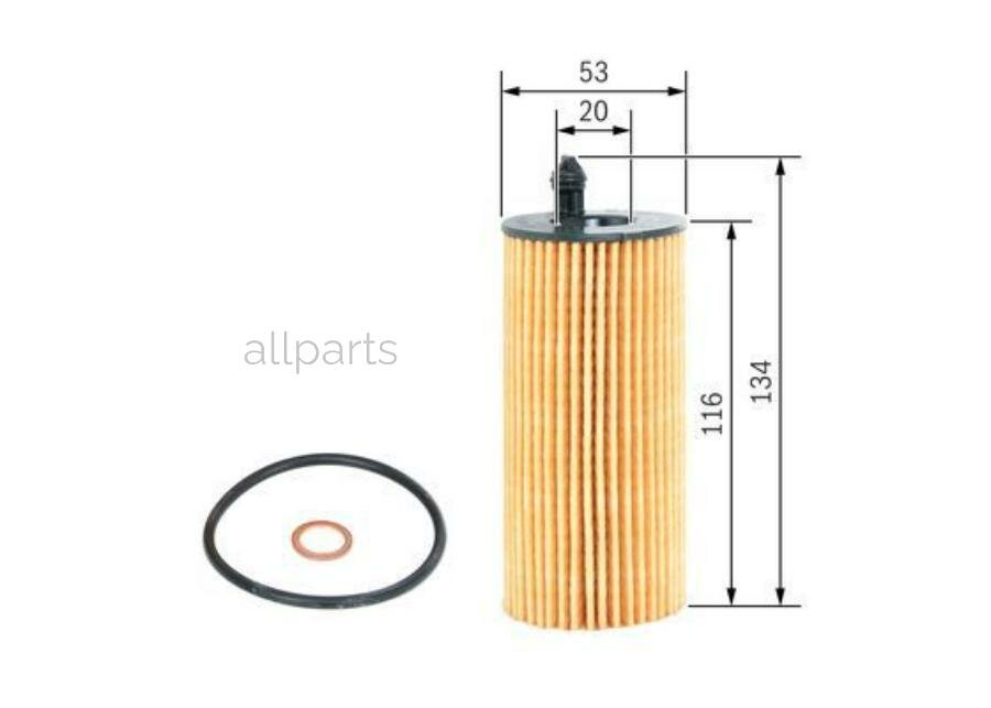 BOSCH F026407205 масляный фильтр (вставка)