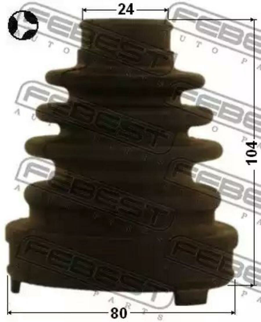 FEBEST 0115-ACV30LHT пыльник ШРУС внутренний (80X104X24) комплект TOYOTA CAMRY ACV3#/MCV3# 2001-2006