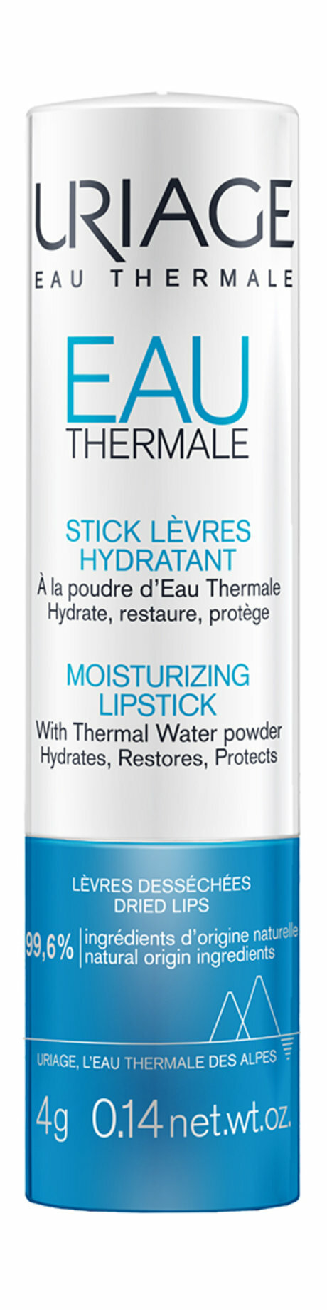 Uriage Eau Thermale Moisturizing Lipstick with Thermal Water Powder Увлажняющий стик для губ 100мл