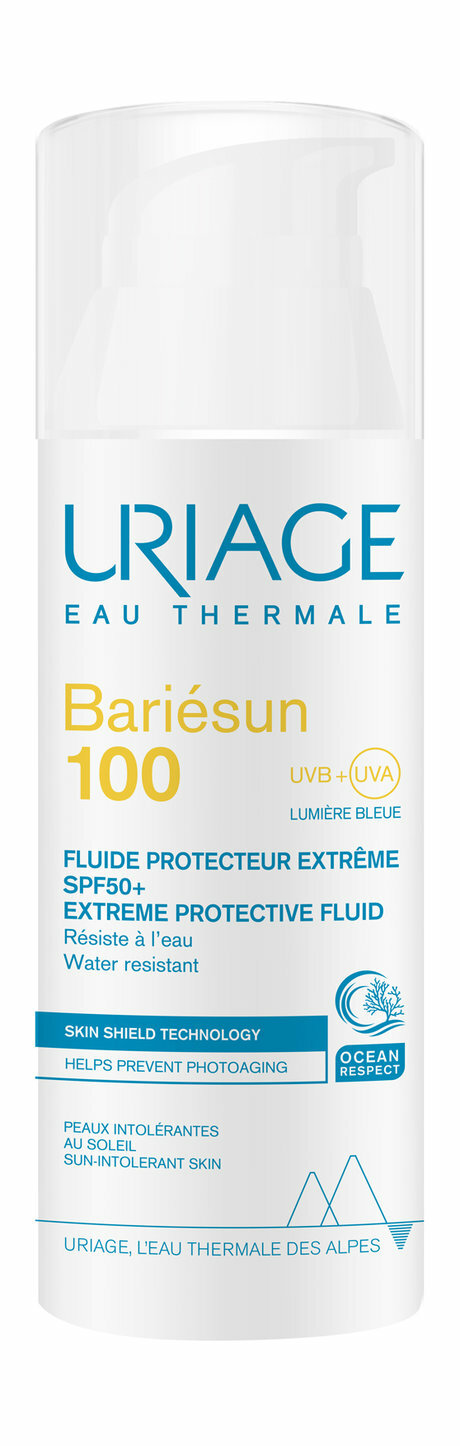 Uriage Bariesun 100 Extreme Protective Fluid SPF 50+ Солнцезащитная водостойкая эмульсия для лица 50мл