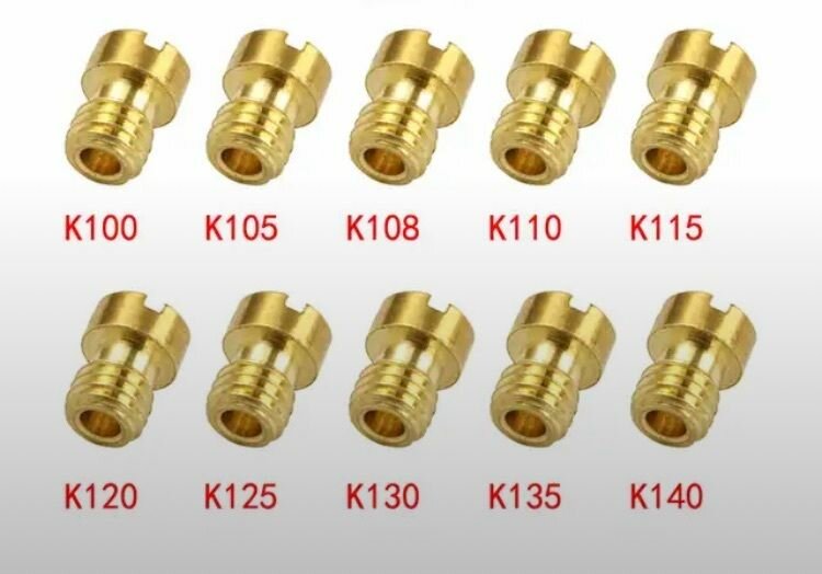 Жиклер главный топливный М5 0,8 (набор) PE/PZ/VM от 100 до 140