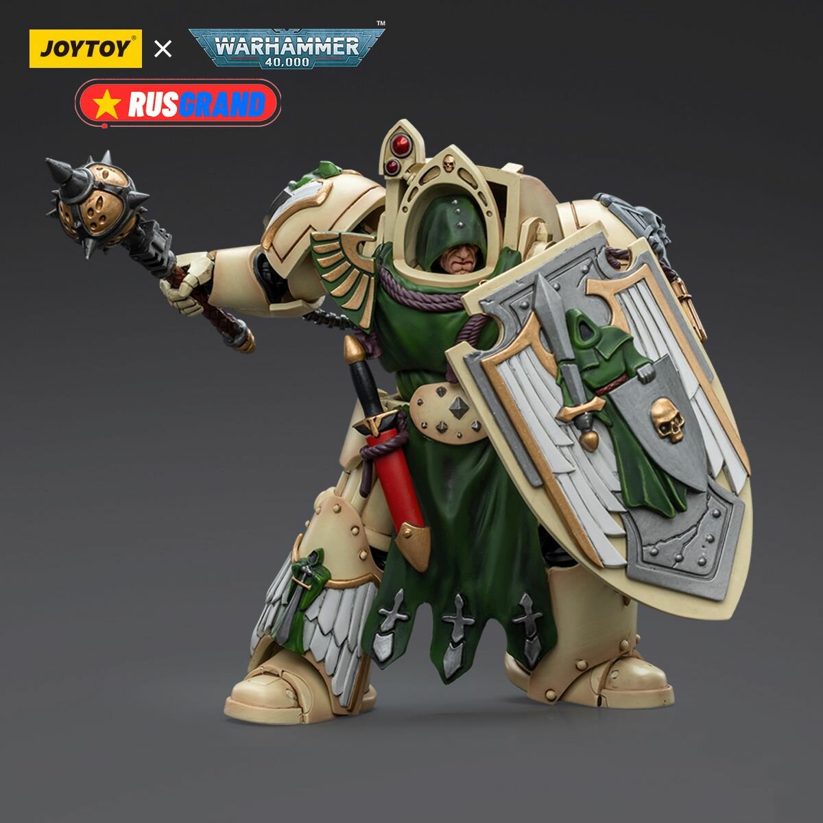 Фигурка Подвижная JOYTOY Warhammer 40000 Dark Angels Deathwing Knight with Mace of Absolution 1