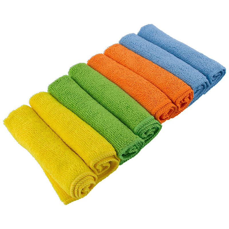 Набор салфеток 8штук из микрофибры MFS-05/8, размер 30х30см. Плотность: 220гp/м