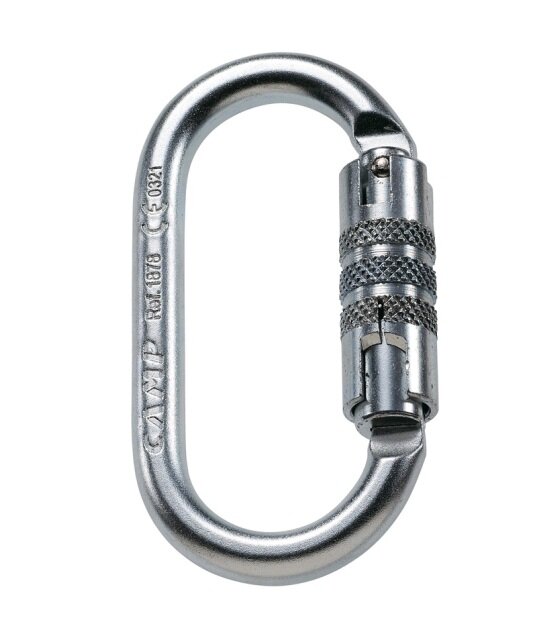 Карабины альпинистские Стальные CAMP Карабин Steel Oval Pro 2Lock (1878)