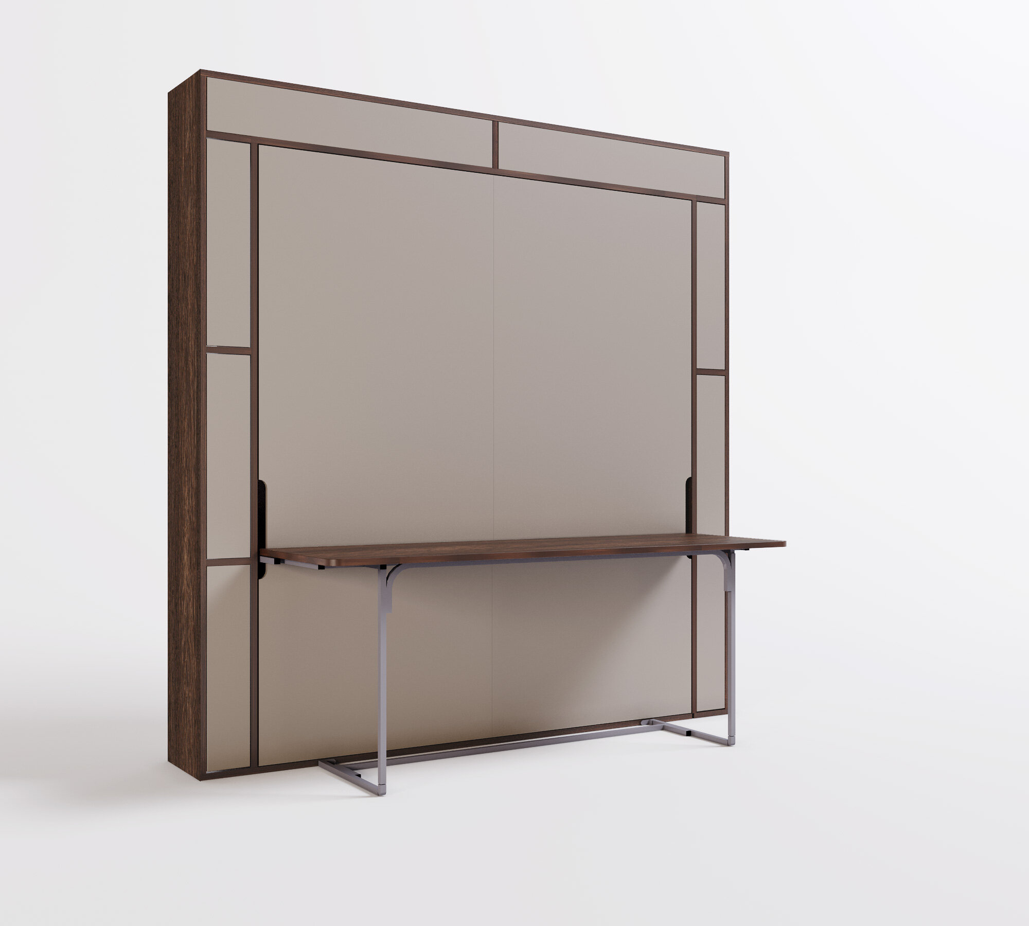 Шкаф кровать-трансформер со столом Летто Таволо 1800 Форма Космо