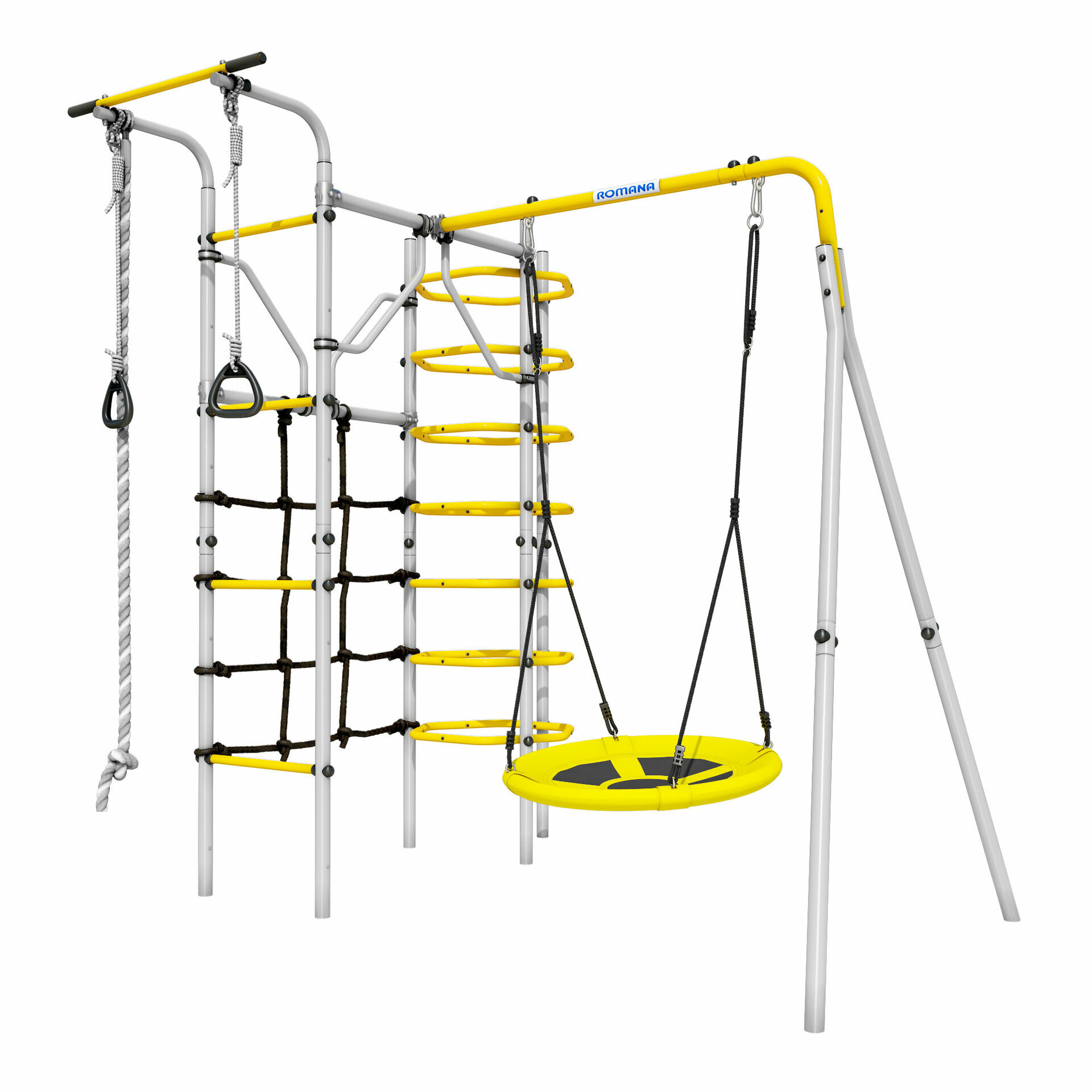 Спортивно-игровой комплекс Romana "Космос", качели гнездо 103.21.05, 80 см, серый/жёлтый