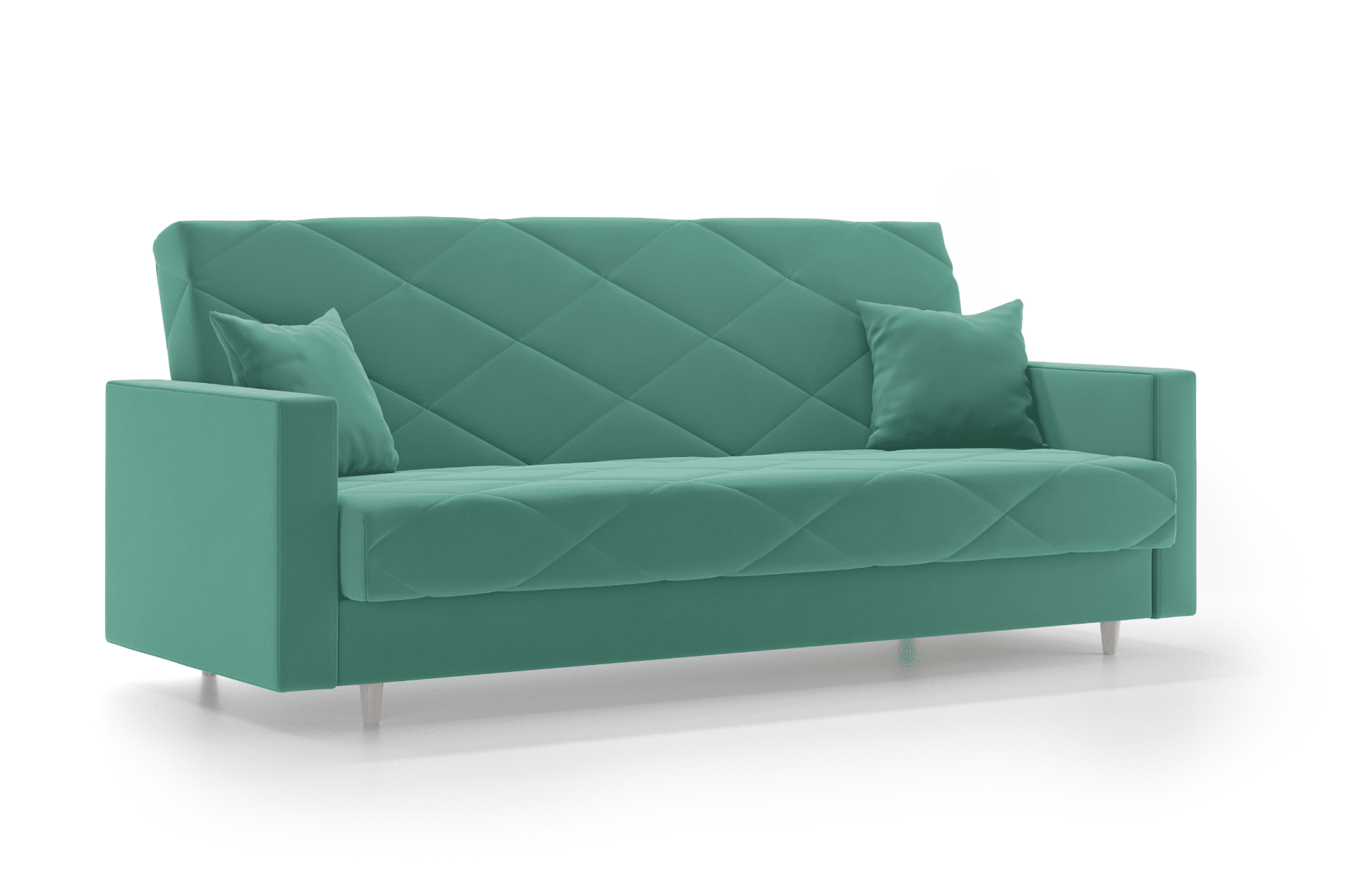 Диван раскладной книжка Клаус в цвете зеленый (ткань Эвита фисташка)
