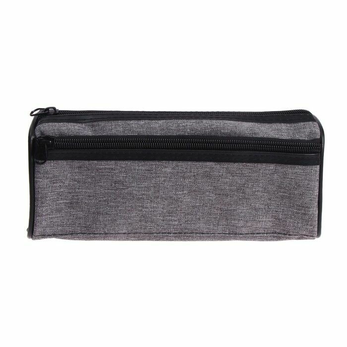 Пенал-косметичка "Джинс" на молнии, школьный чехол без наполнения, 2 отделения, органайзер для карандашей и ручек, микс