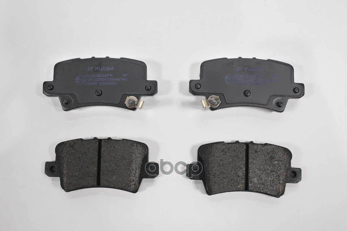 Колодки задние ZF Russia арт. GDB3408ZFR