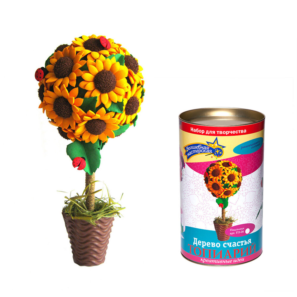 Волшебная мастерскаятопиарии Подсолнухи 2 шт TP-04 декоративное творчество флористики