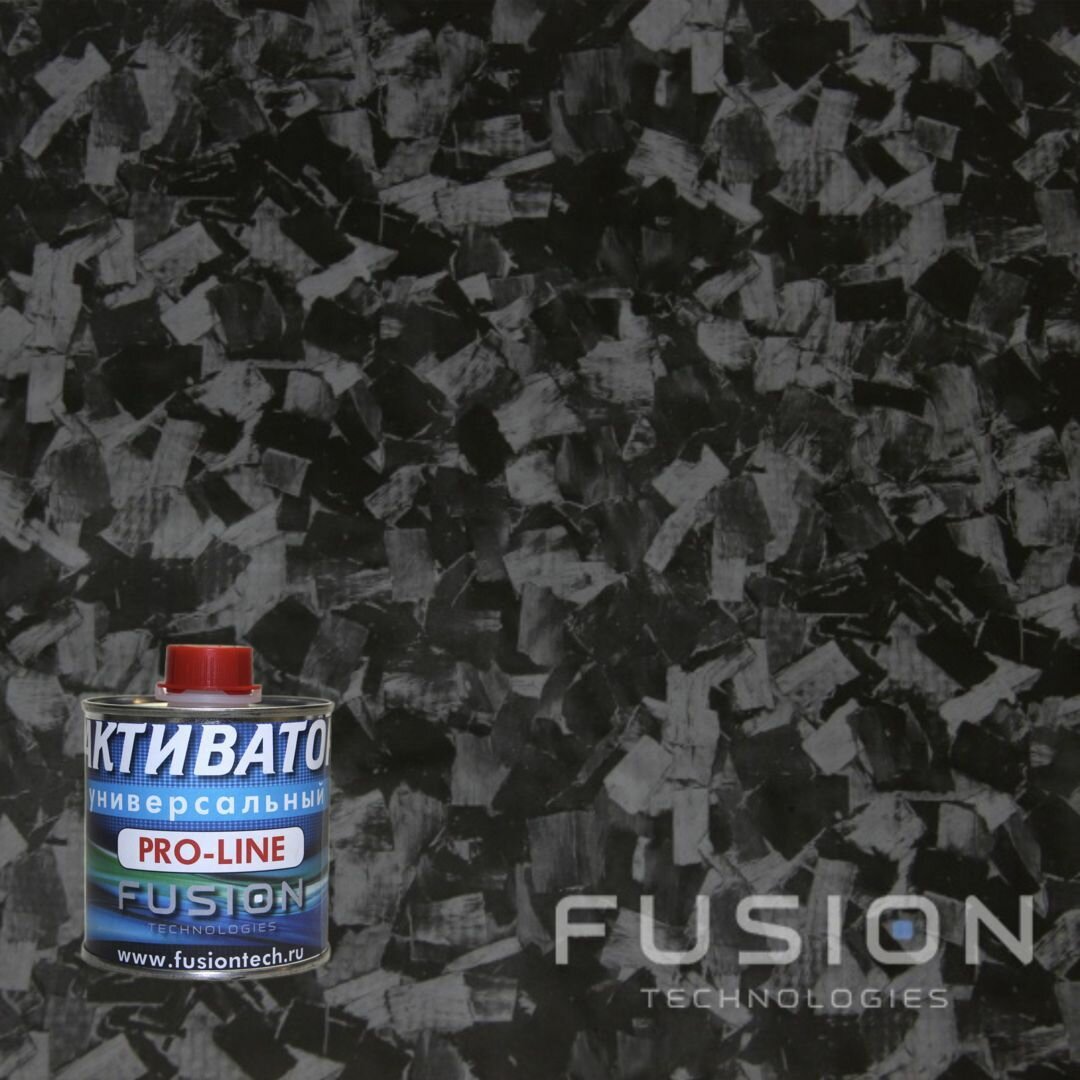 Пленка для аквапечати "Кованый карбон" Y-1750B, 5 метров + Активатор универсальный 0,5л.