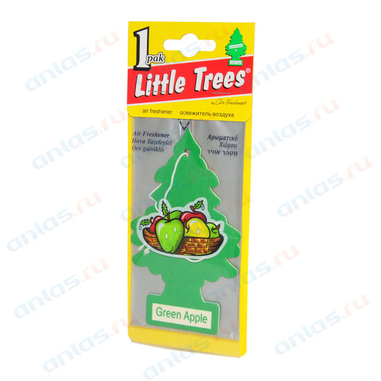 Ароматизатор на зеркало Елка Little Trees зеленое яблоко