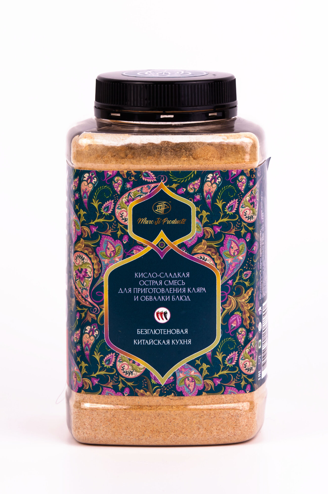 Кисло-сладкая Острая смесь в китайском стиле для приготовления кляра, безглютеновая / 600 г / пл/банка / Marc Ji Products®