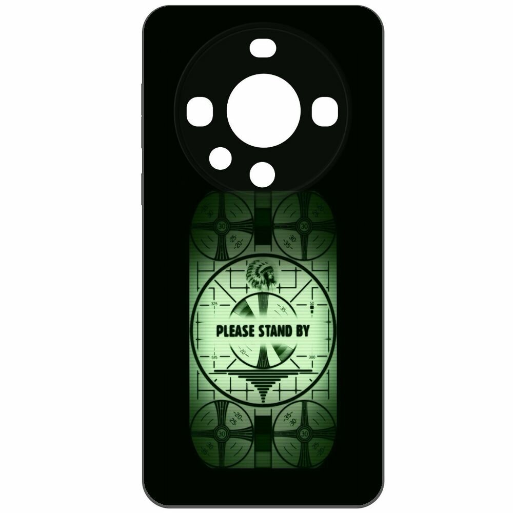 Чехол-накладка Krutoff Soft Case Фоллаут (Fallout) - Пожалуйста, подождите для Huawei Mate 60 Pro черный
