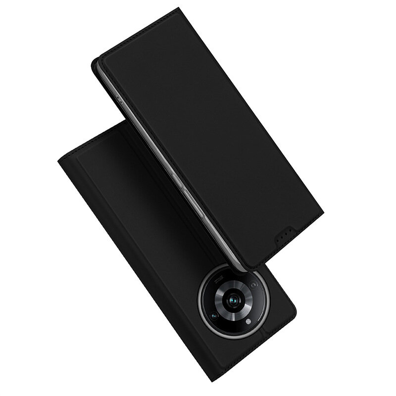 Чехол-книжка MyPads для Realme 11 Pro / 11 Pro Plus из качественной, водоотталкивающей кожи, на жесткой металлической основе, с подставкой и визитн.
