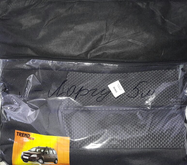 Чехлы для ВАЗ для Lada Largus 12-20 жаккард 5 мест черно-серые Ростов