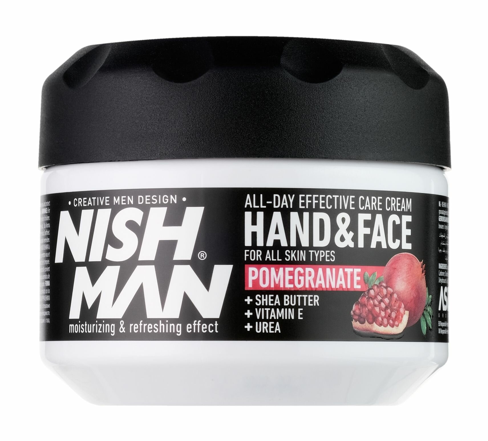 NISHMAN Крем для рук и лица увлажняющий Hand&Face Cream (Аромат Гранат), 300 мл