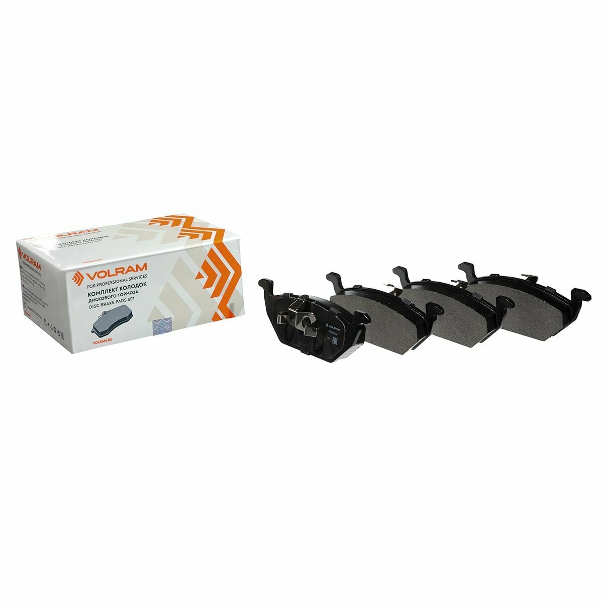 Тормозные колодки VOLRAM VR26149, для разных моделей, передние, 4 шт
