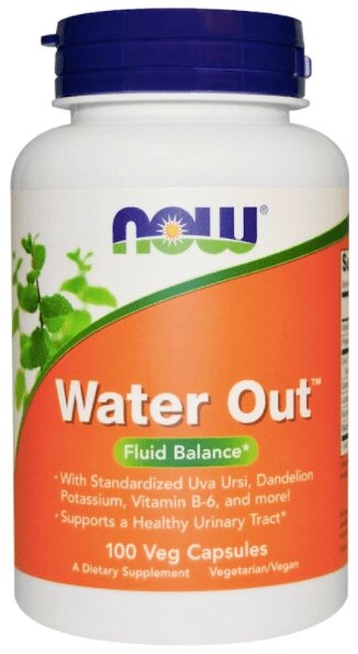 NOW Foods Water Out, НАУ Фудс Водный баланс 100 вег. капсул, США