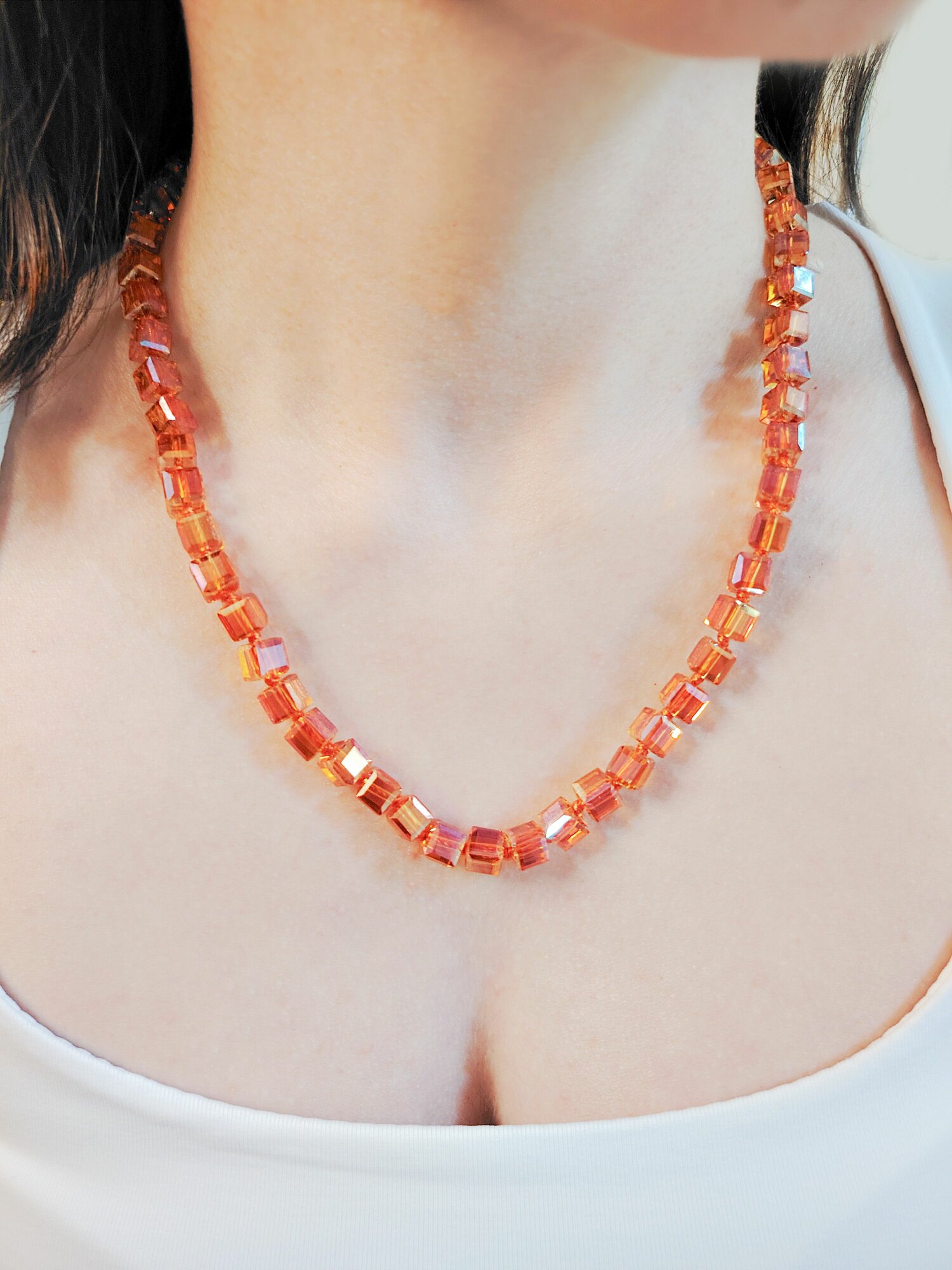 Колье, стекло