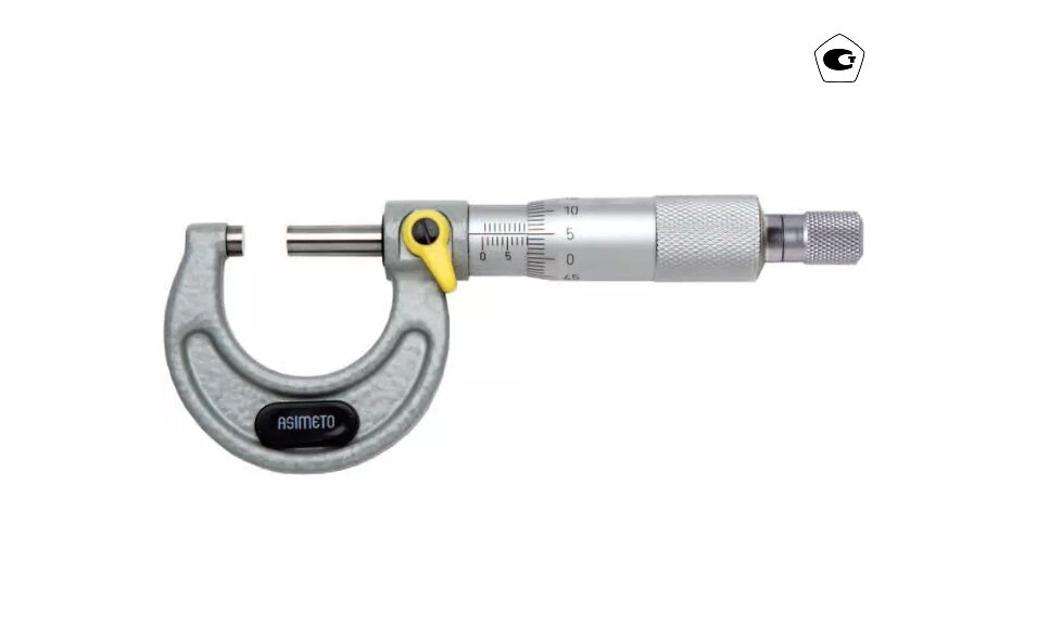 ASIMETO 101-02-0 Микрометр со скобой 0,01 мм, 25-50 мм