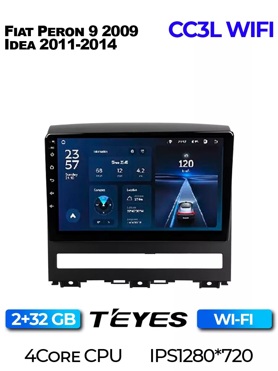Андроид магнитола Teyes CC3L WIFI Fiat Peron 9 2+32