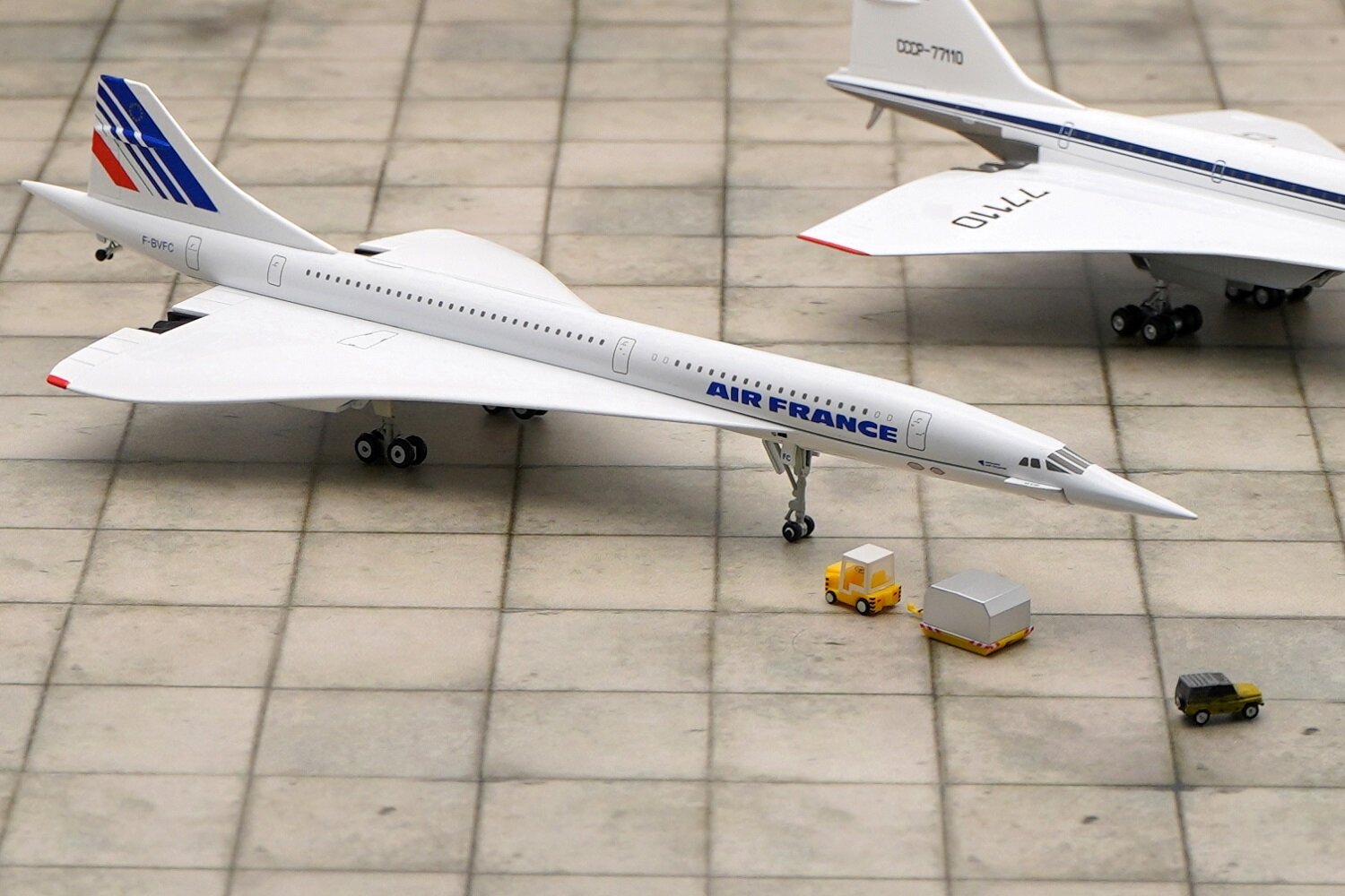 Модель самолёте Конкорд Air France.