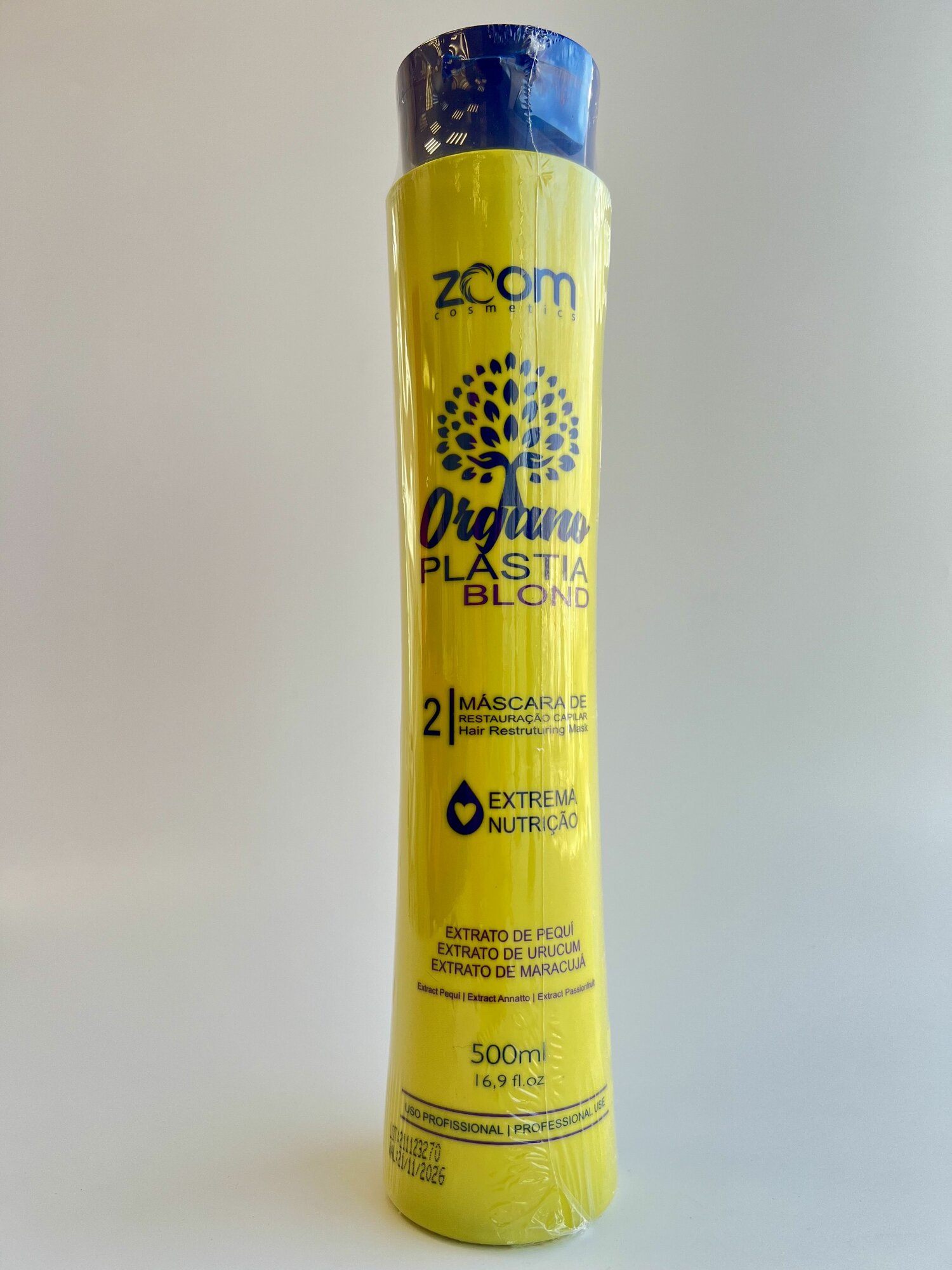 Кератин ZOOM OrganoPlastia Blond 500 ml с синим пигментом для поврежденных, осветленных волос