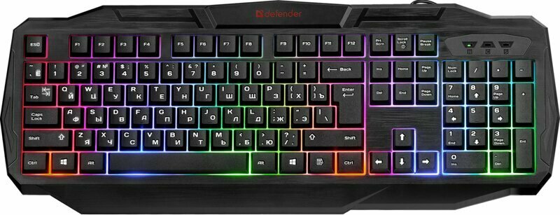 Клавиатура Defender Ultra HB-330L RU, Радужная подсветка (45330)