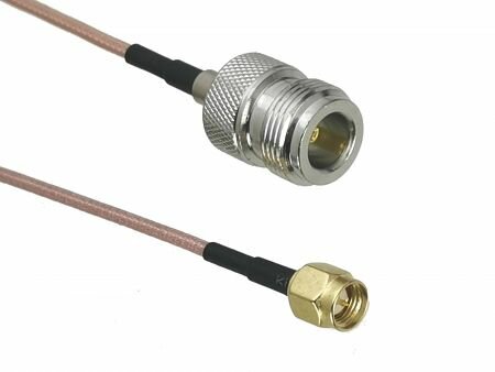 Адаптер для модема (пигтейл) SMA(male)-N(female) кабель RG316 15см.