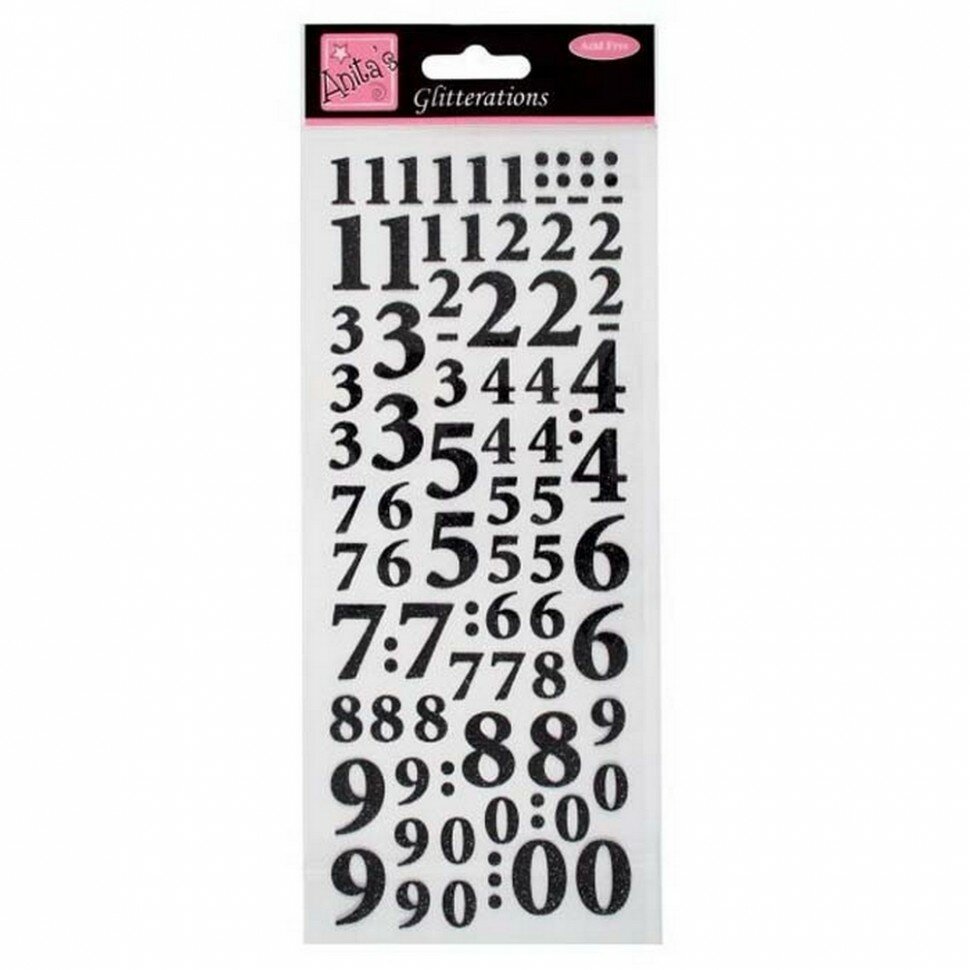 Docrafts ANT8181005 Наклейки с блестками Цифры