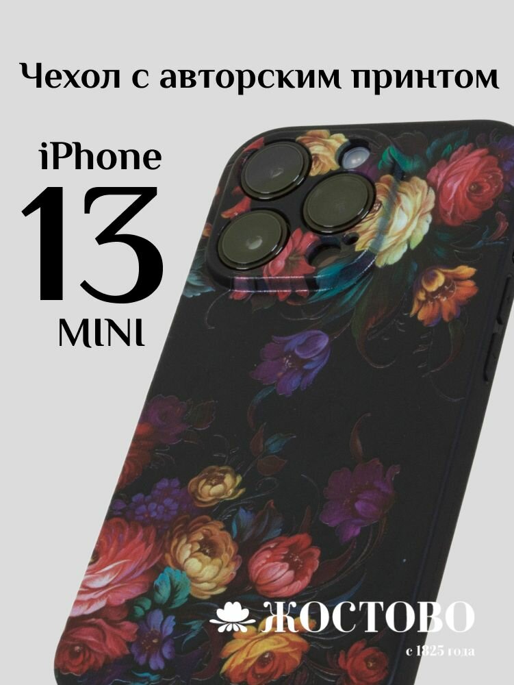 Чехол на iPhone 13 MINI с принтом Жостово