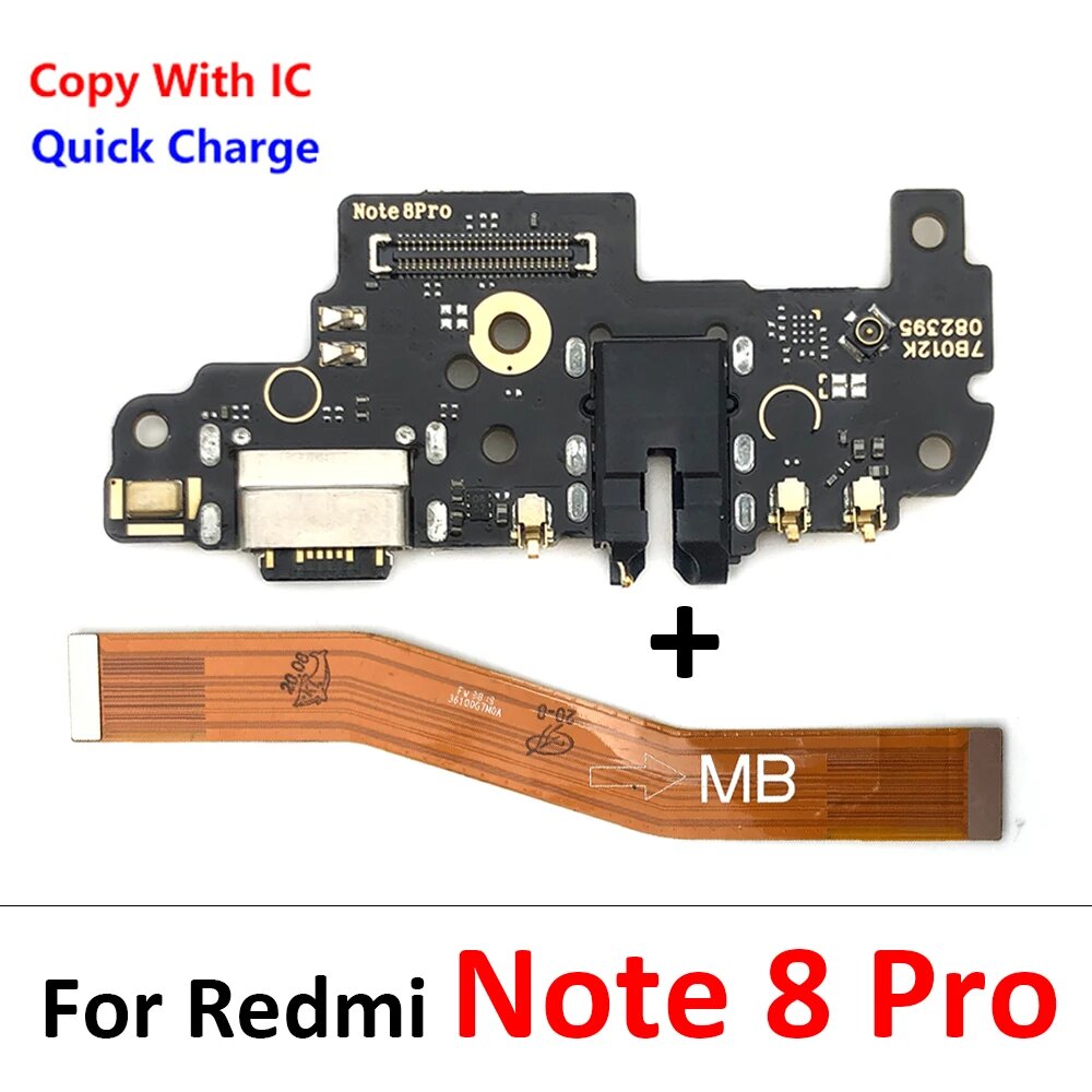 Новый для Xiaomi Redmi Note 7 8 8T 9 9s 10 10s 11 12 Pro Plus 4G 5G USB-порт для зарядки, док-станция, разъем для зарядного устройства, основный гибкий кабель Note 8 Pro