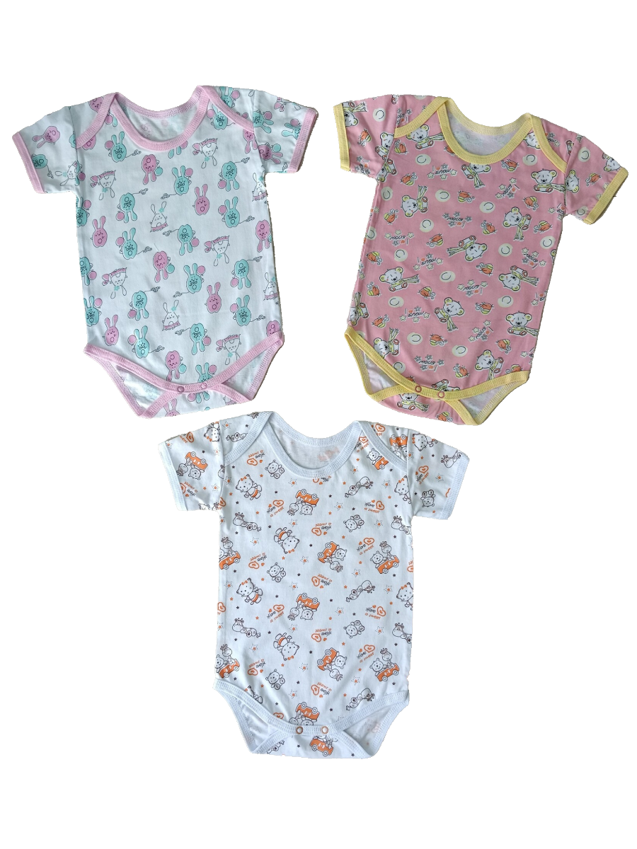 Боди базовая, комплект из 3 шт.