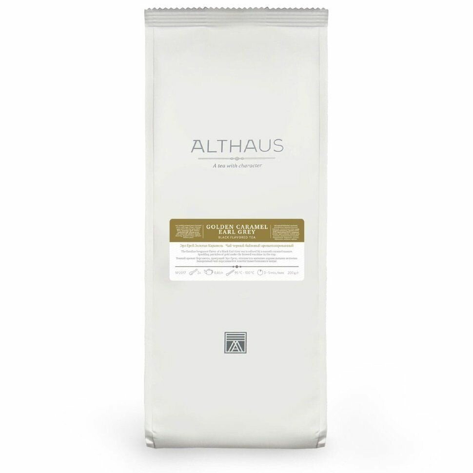 Althaus Golden Earl Grey Caramel черный листовой чай 200 г