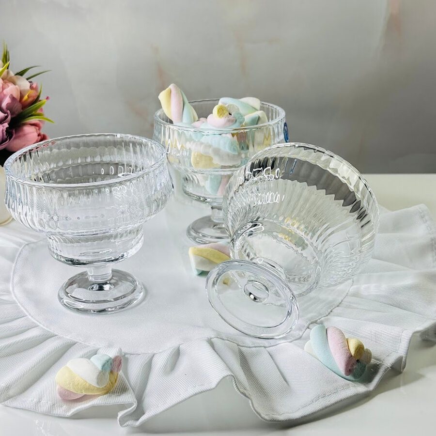 Креманки набор 6 шт Lenardi, стекло, 320 мл