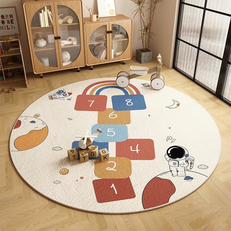 Детский ковер Круглый ковер Комната для детей, гостиная, кабинет, спальня, 60*60cm