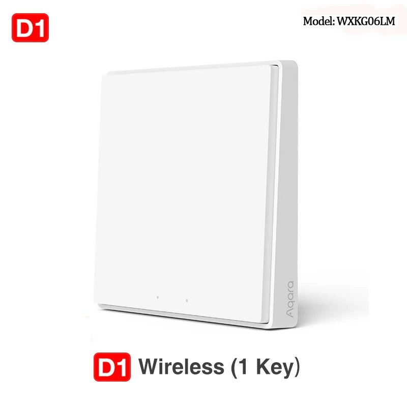 Aqara Smart Wall Switch D1 ZigBee D1 Wireless 1 Key