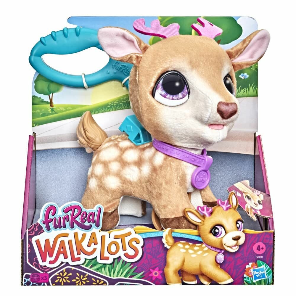 Hasbro FurReal Walkalots / классическая мультяшная электронная интерактивная детская плюшевая игрушка "Олень"