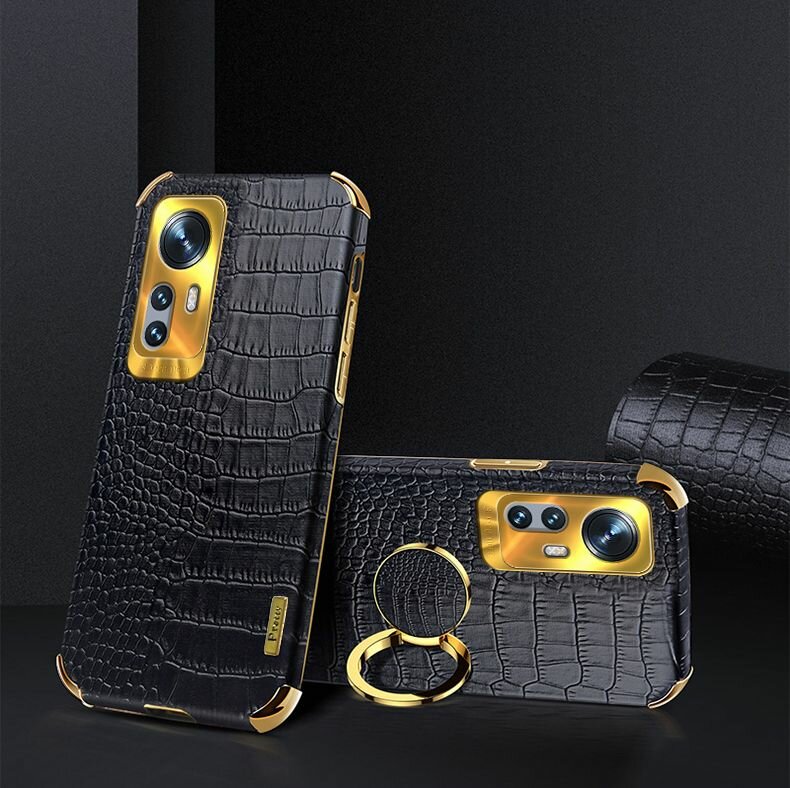 Чехол MyPads для Xiaomi 12T / 12T Pro (Сяоми 12Т / 12Т Про) - Ударопрочный с подставкой (Черный)