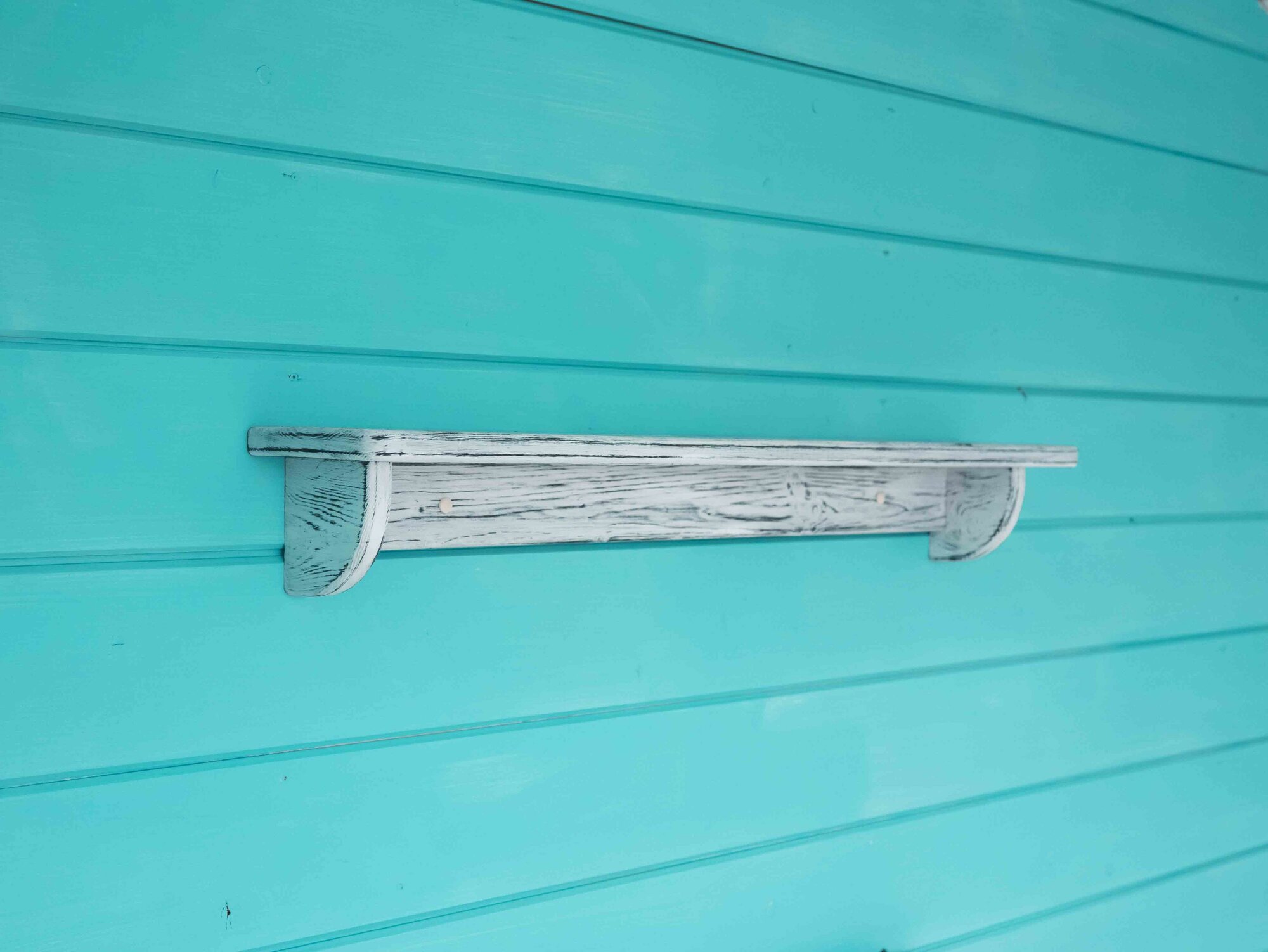 Полка на кухню SKANDY PROVENCE WHITE 800 /деревянная полка/полка для ванной/полка для сауны