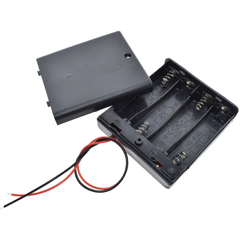 EQV Батарейный ящик для хранения AA 4 port box