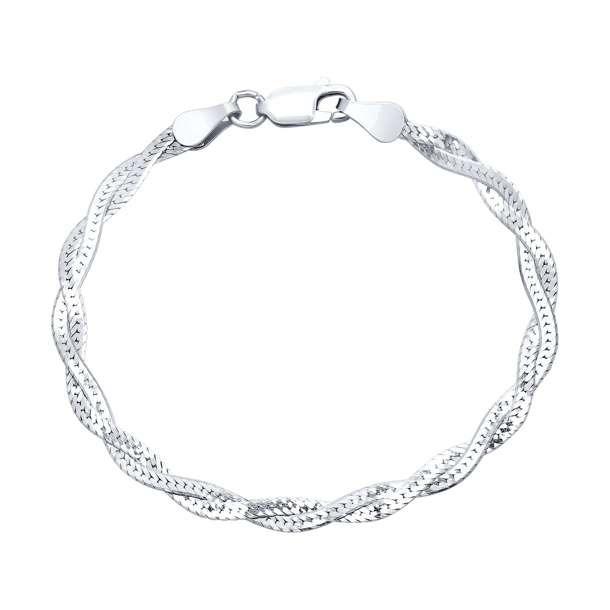 Браслет, серебро, 925 проба, родирование